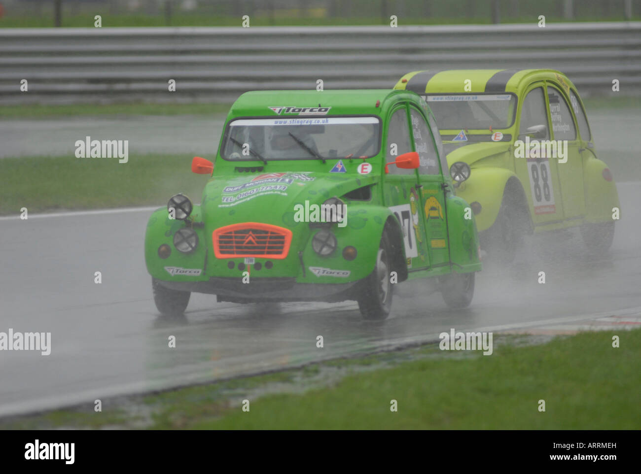 24 Hour 2CV Racing at Snetterton Norfolk Stock Photo - Alamy