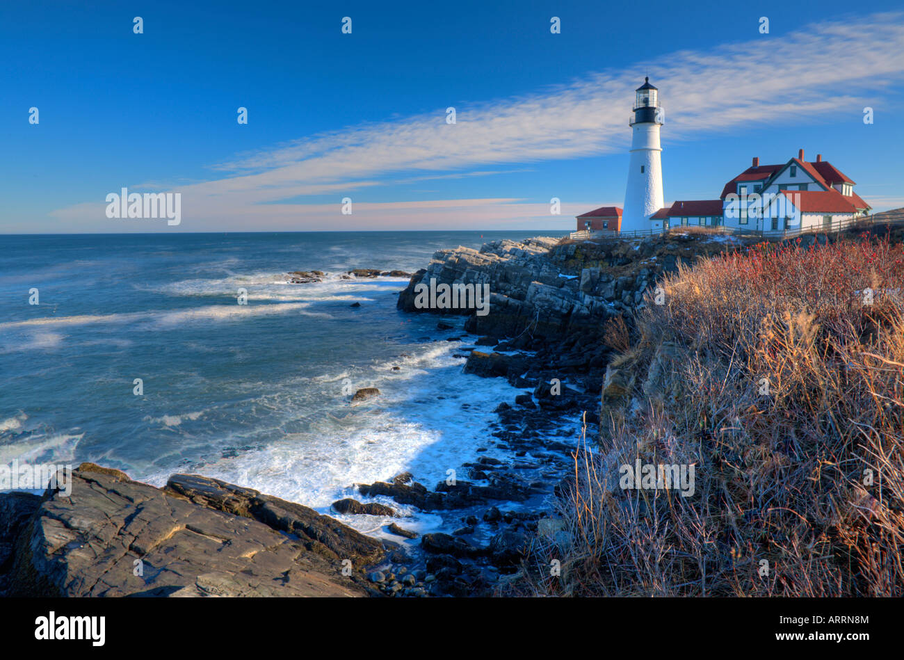 Fort Williams Lighthouse Stock Photo - Alamy