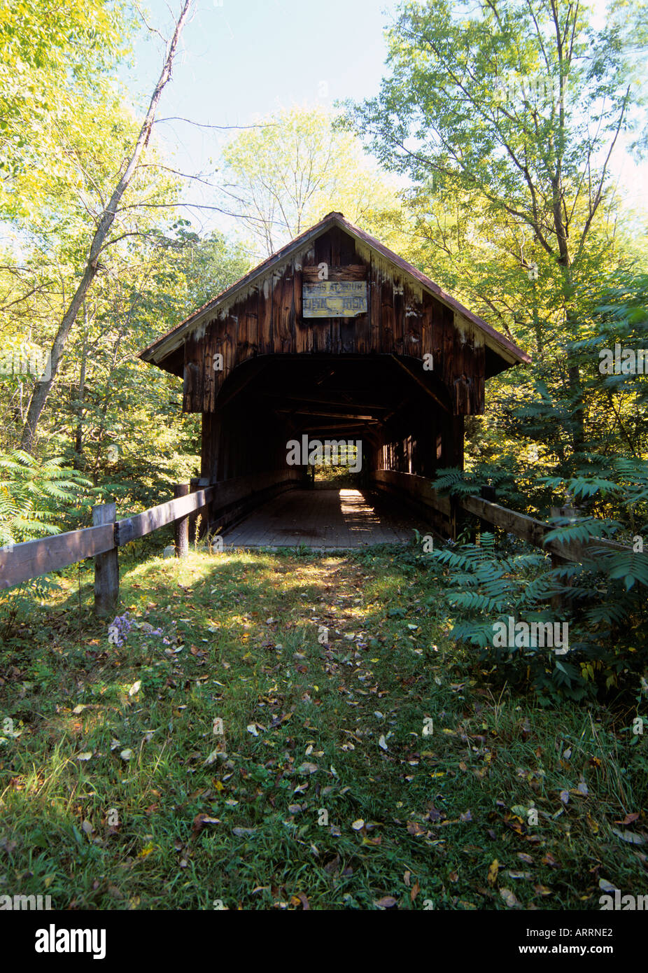 BlackSmith Shop Covered Bridge Crosses over Mill Brook Located in ...