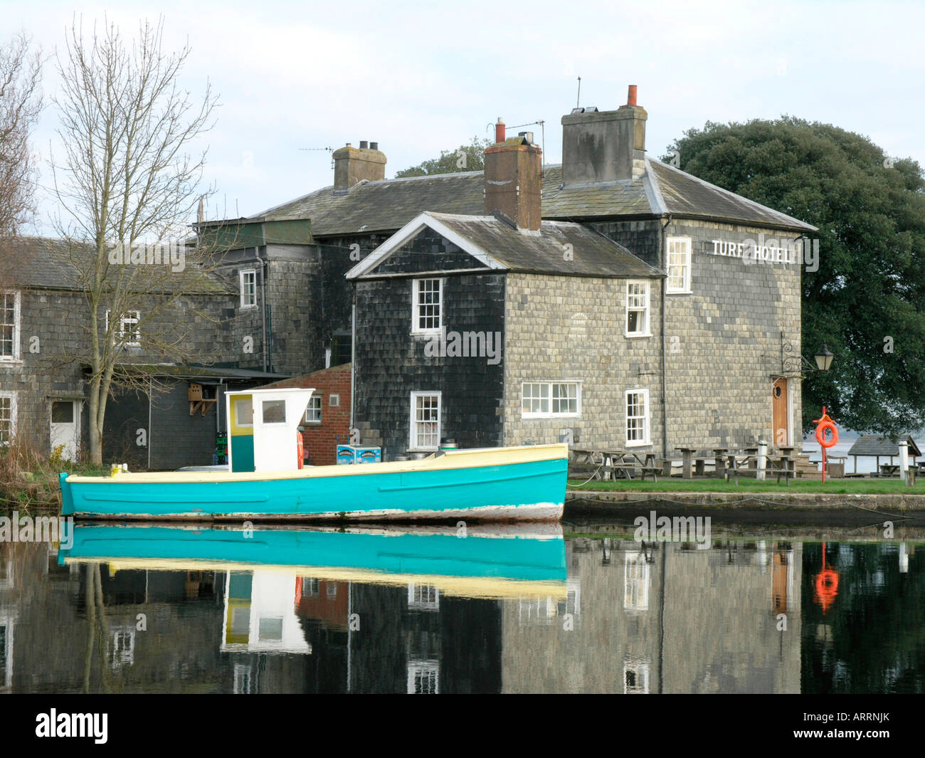 The Turf Hotel at Turf Locks on the Exeter Ship Canal, Devon, England ...