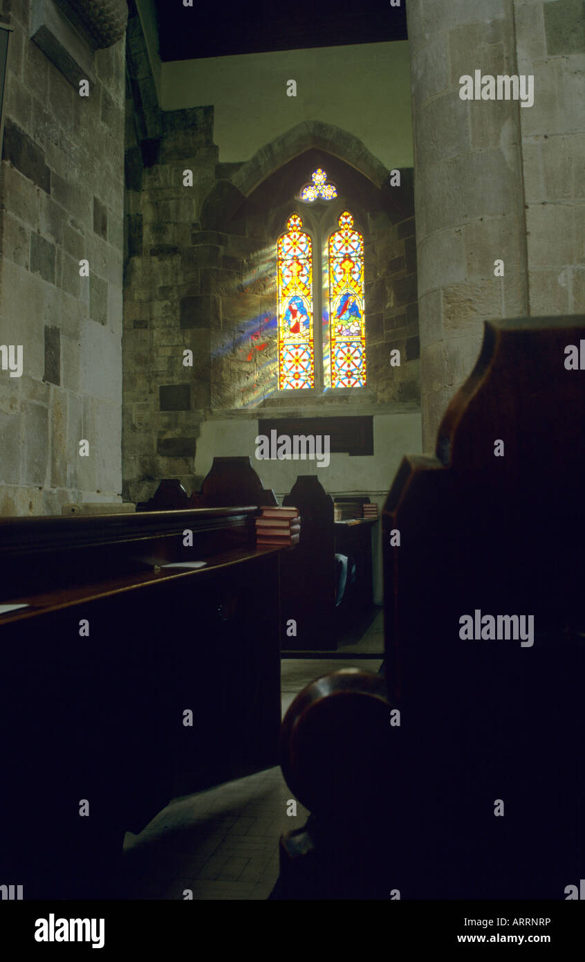 Light Through a Stained Glass Window Stock Photo - Alamy