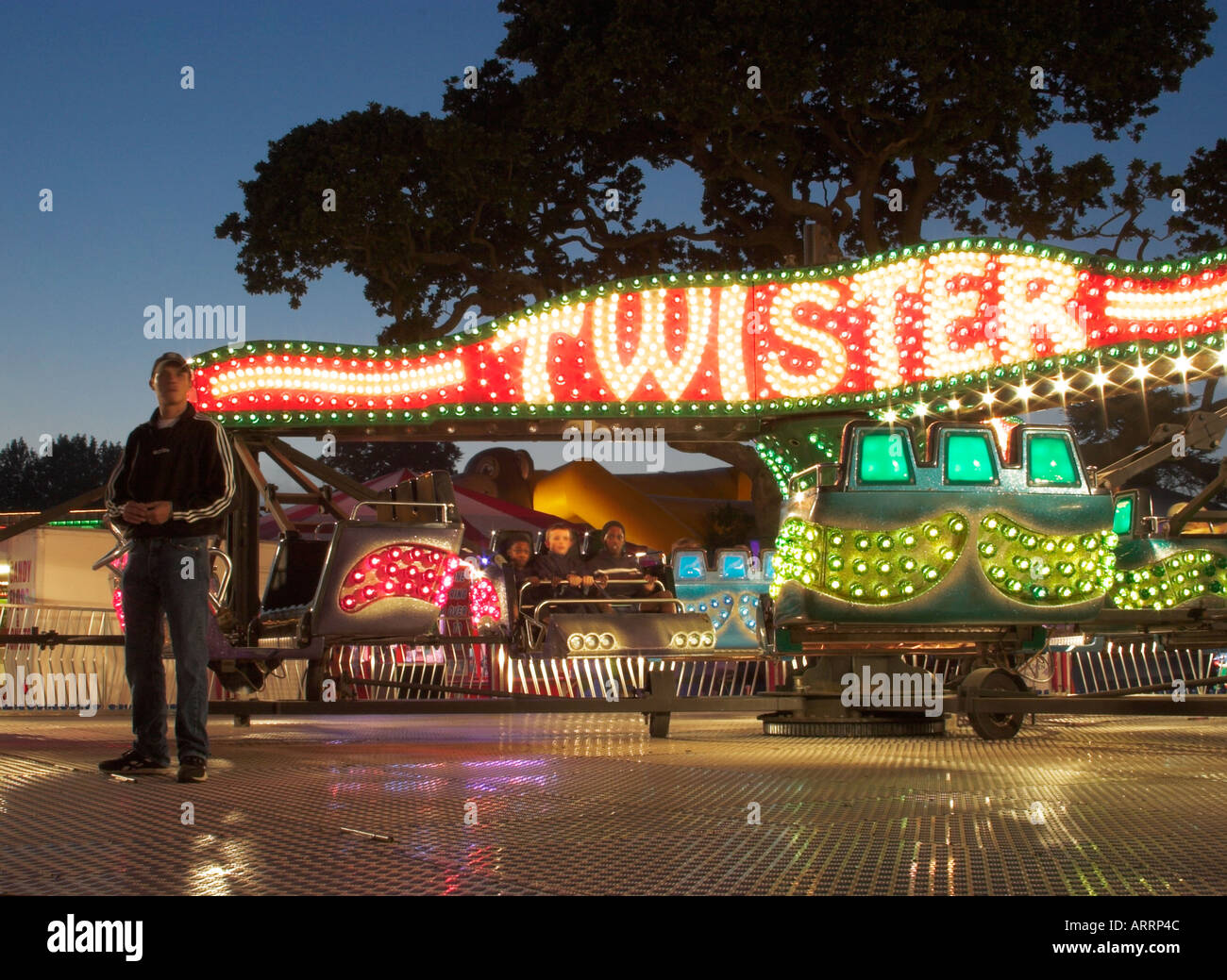 Twister ride attraction hi-res stock photography and images - Alamy