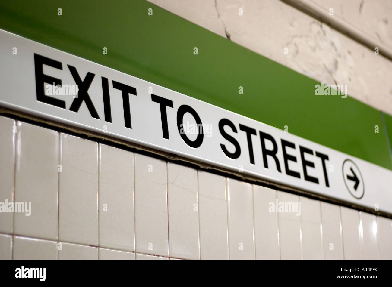 Boston T Subway Underground Train Station Sign - Exit to Street Stock ...