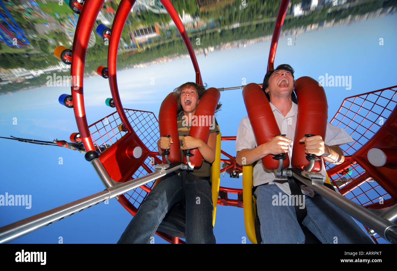 Carousel catapult at Divo ostrov russia Stock Photo - Alamy