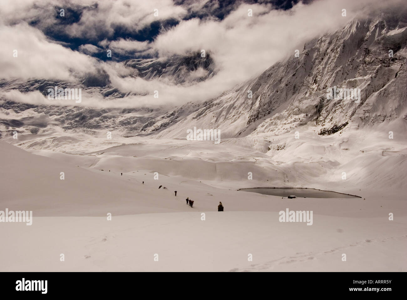 Tilicho lake trek hi-res stock photography and images - Alamy