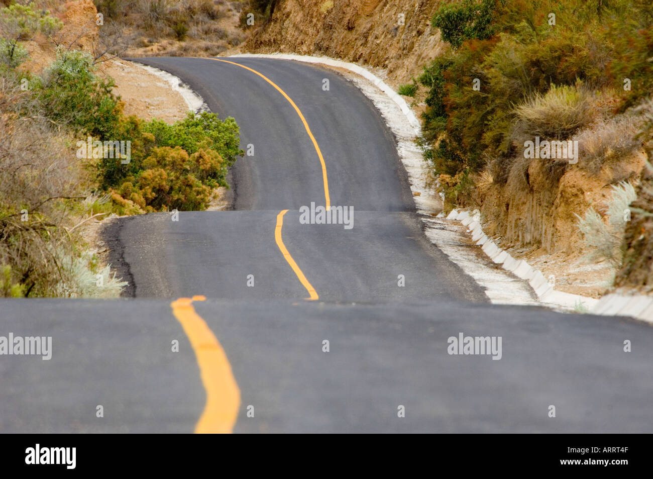 Winding ribbon of Asphalt Stock Photo - Alamy