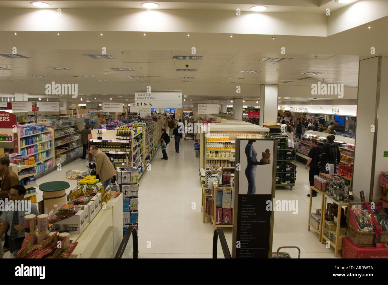 Waitrose store in Canary Wharf shopping Mall East London GB UK Stock ...