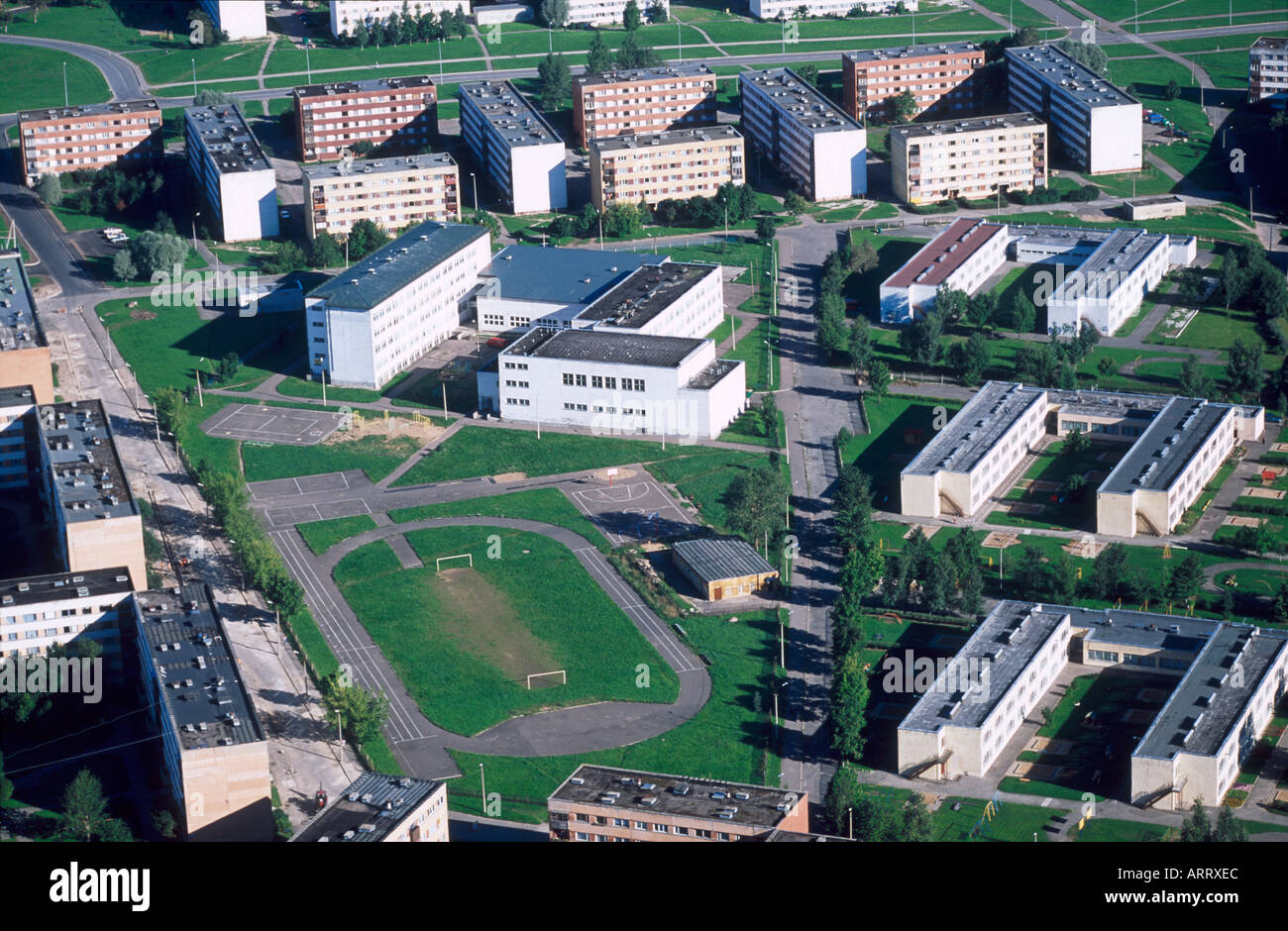 Aerial view of Soviet type buildings in Kohtla-Järve Stock Photo - Alamy
