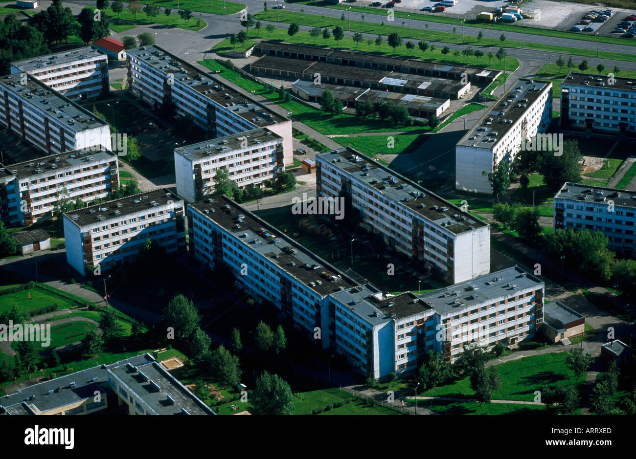 Aerial view of Soviet type buildings in Kohtla-Järve Stock Photo - Alamy