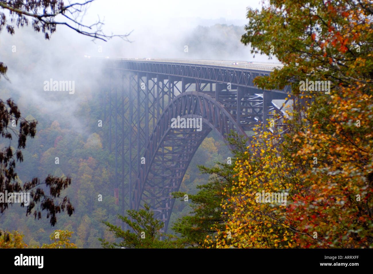 New River Gorge Bridge, the longest single arch bridge in the world ...