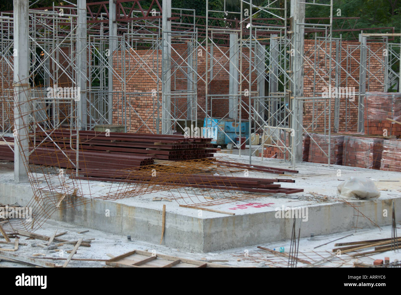 construction site under progress Stock Photo - Alamy