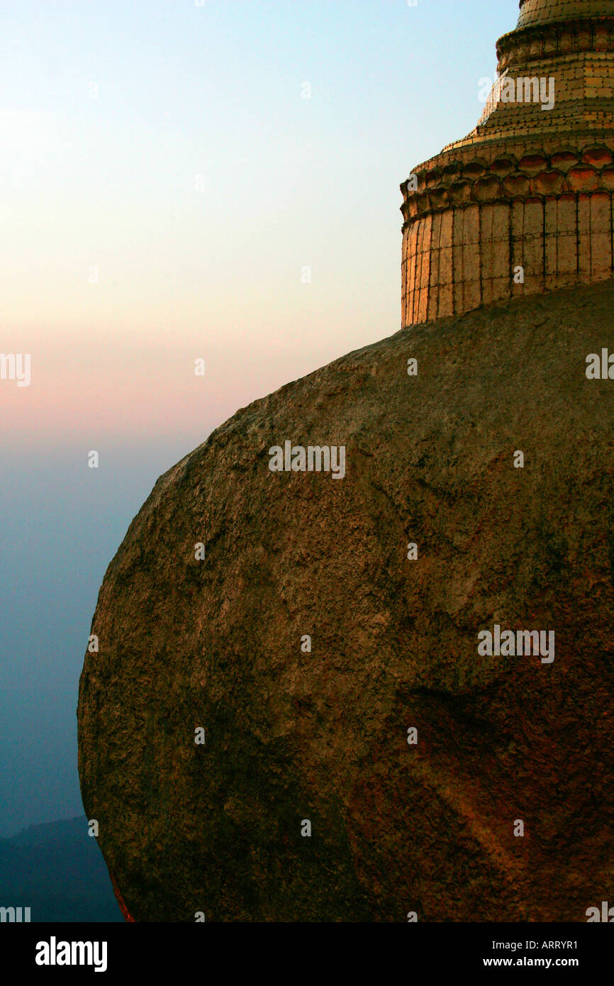 The Golden Rock Pagoda, Kyaiktiyo, Lower Burma, (Myanmar Stock Photo ...