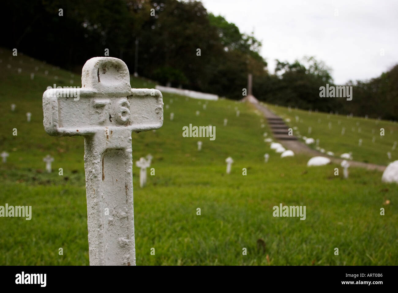 Panama Canal French cemetery Stock Photo - Alamy