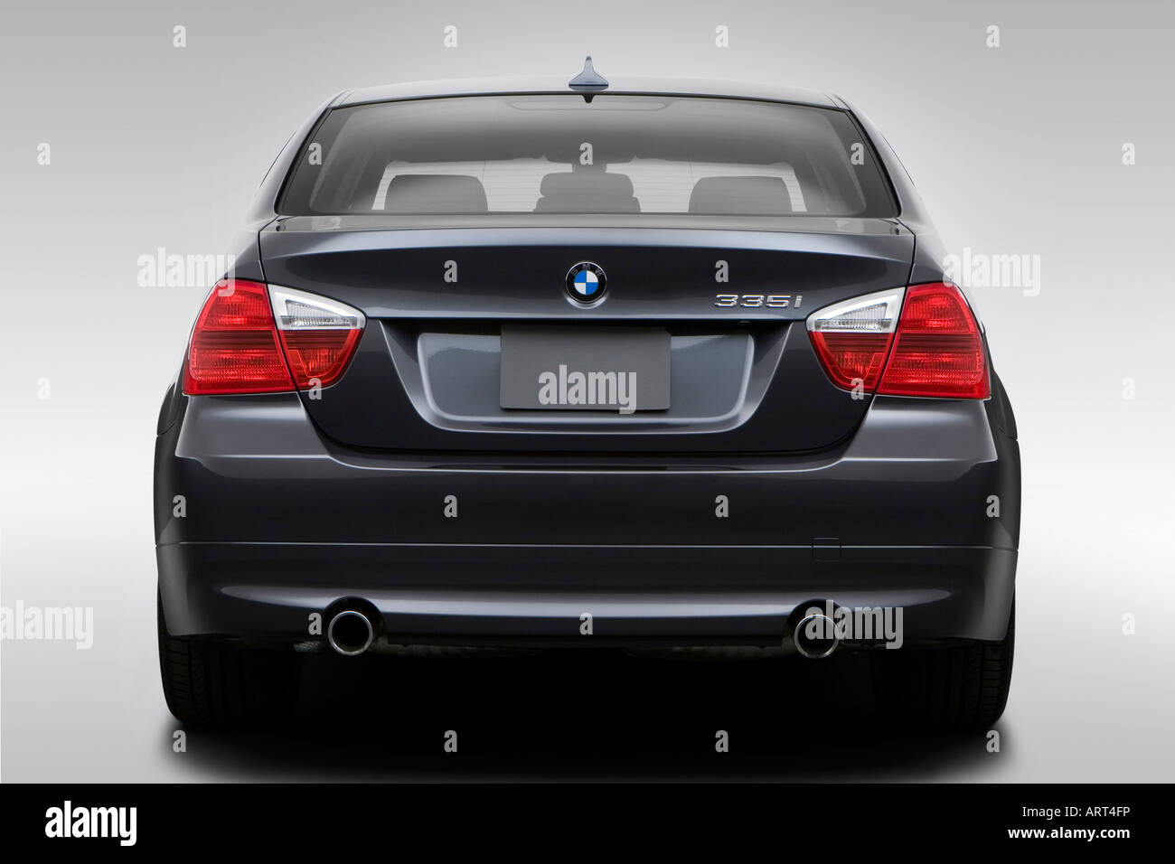 2008 BMW 3-Series 335i in Gray - Low/Wide Rear Stock Photo - Alamy