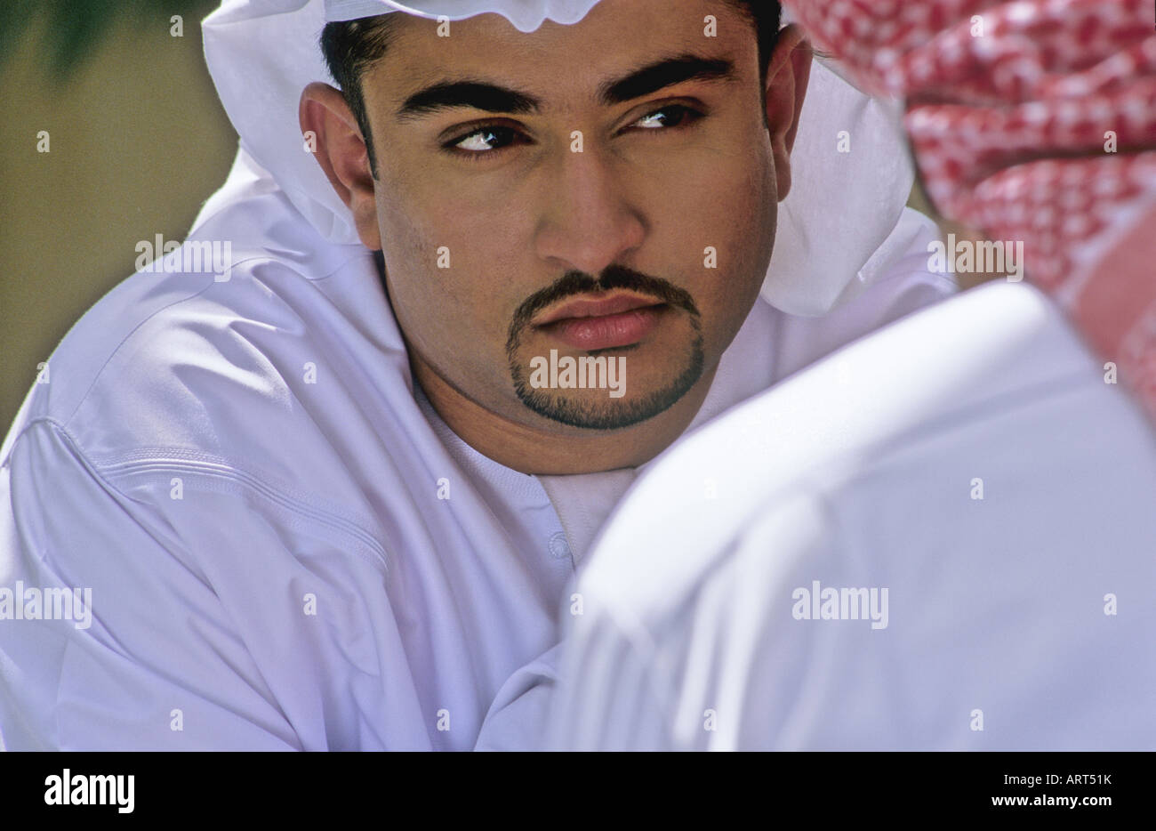 Arab men having a conversation Stock Photo - Alamy