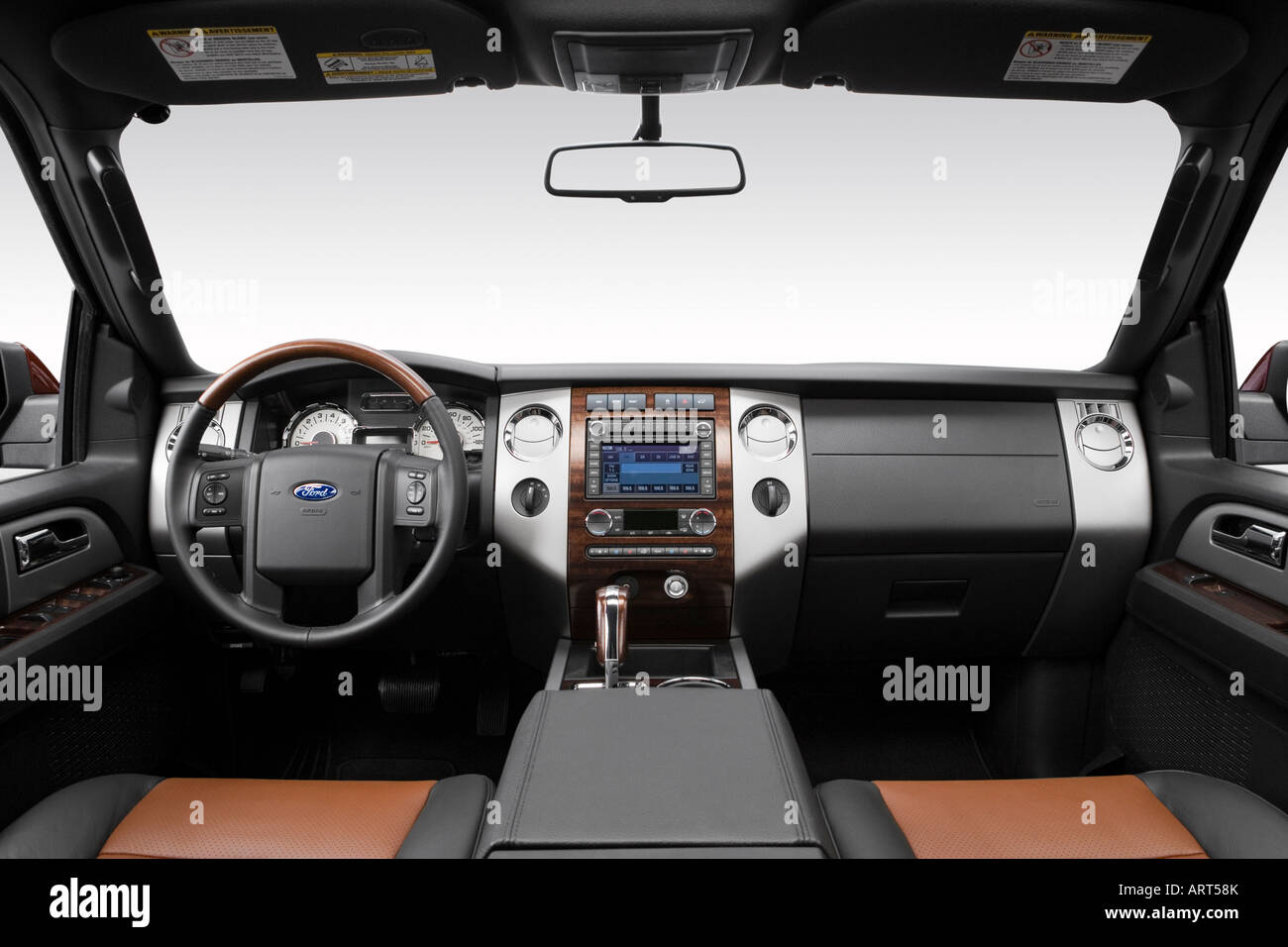 2008 Ford Expedition EL Limited in Orange - Dashboard, center console ...