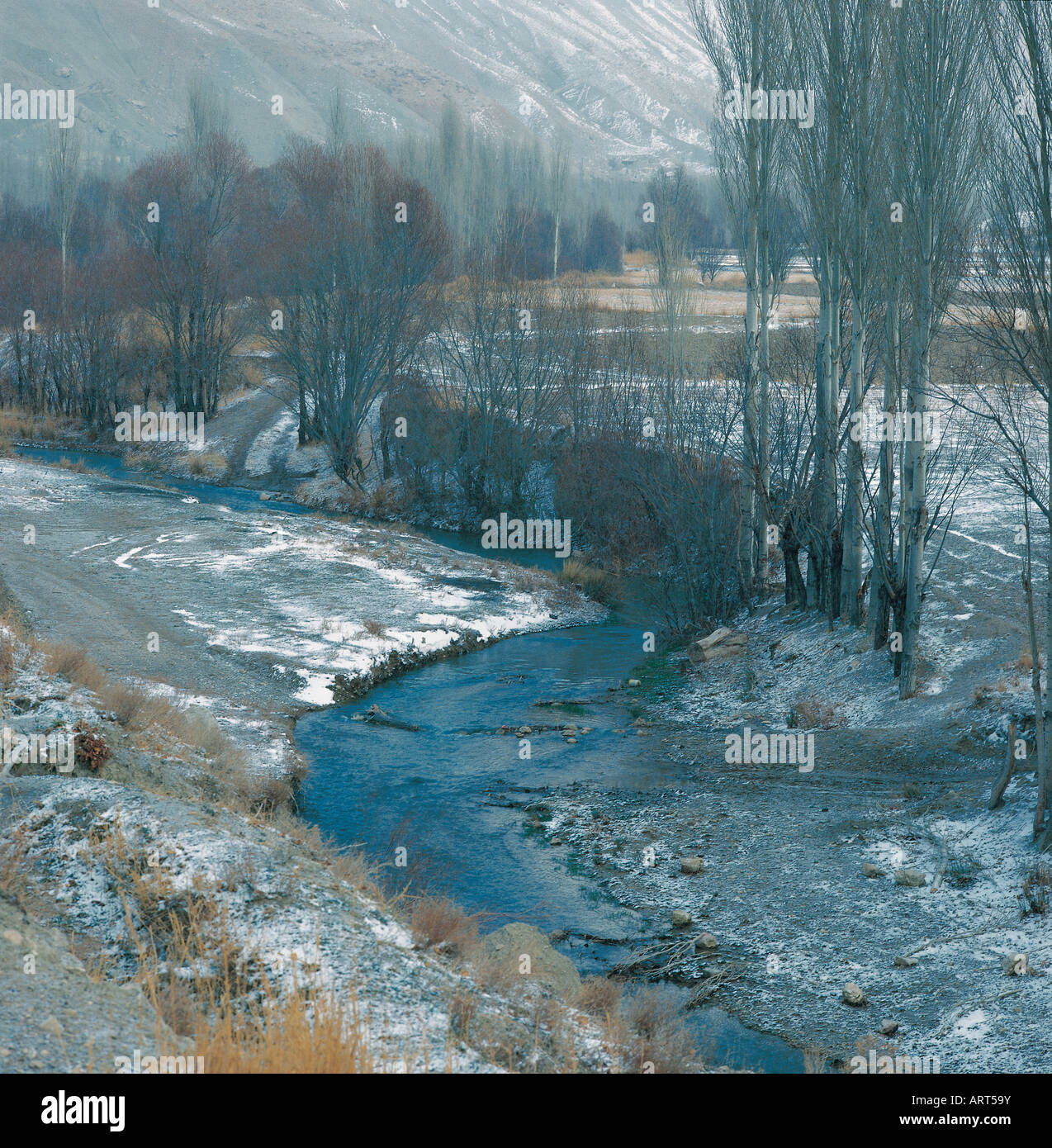 River landscape in winter, Iran Stock Photo - Alamy
