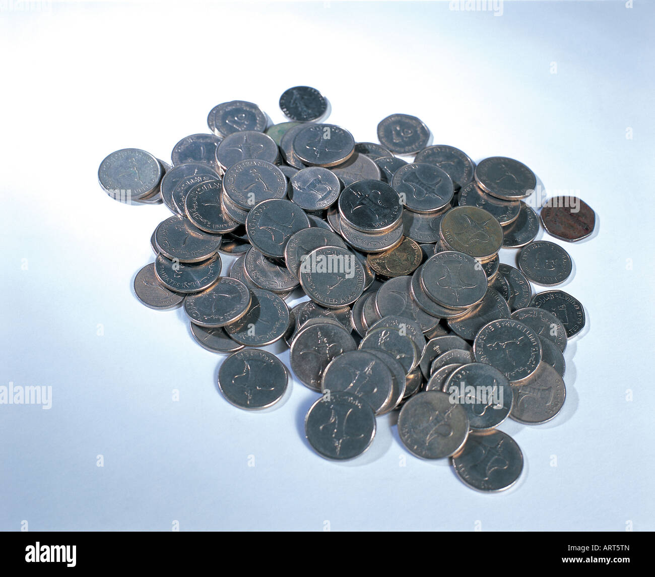 United Arab Emirates coins Stock Photo - Alamy