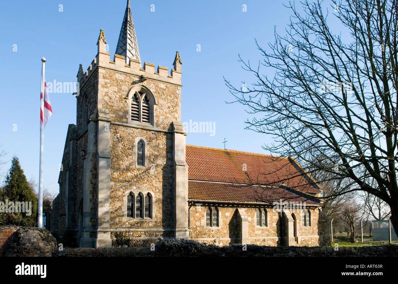 St Helens Church Colne Cambridgeshire England Stock Photo - Alamy