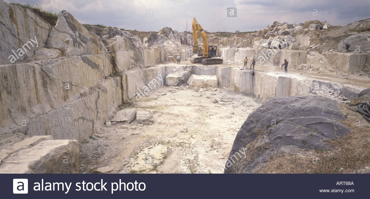 Indonesian Marble Quarry Stock Photo - Alamy
