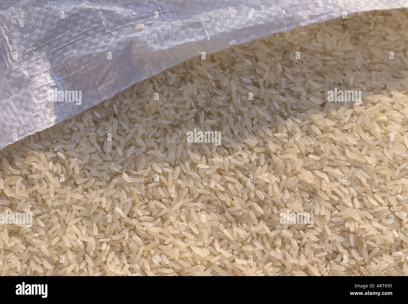 Rice Bag Spilling Stock Photo - Alamy