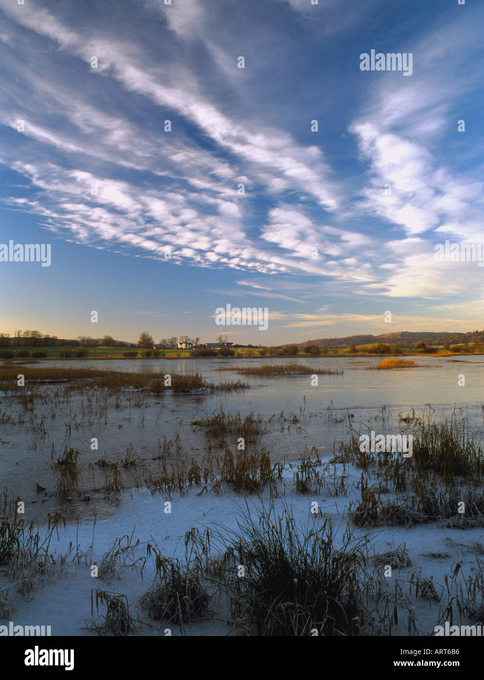 A frozen Loch Ken near Castle Douglas Scotland Stock Photo - Alamy