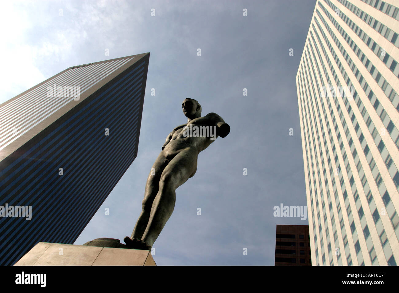 La Defense Modern statue Stock Photo - Alamy