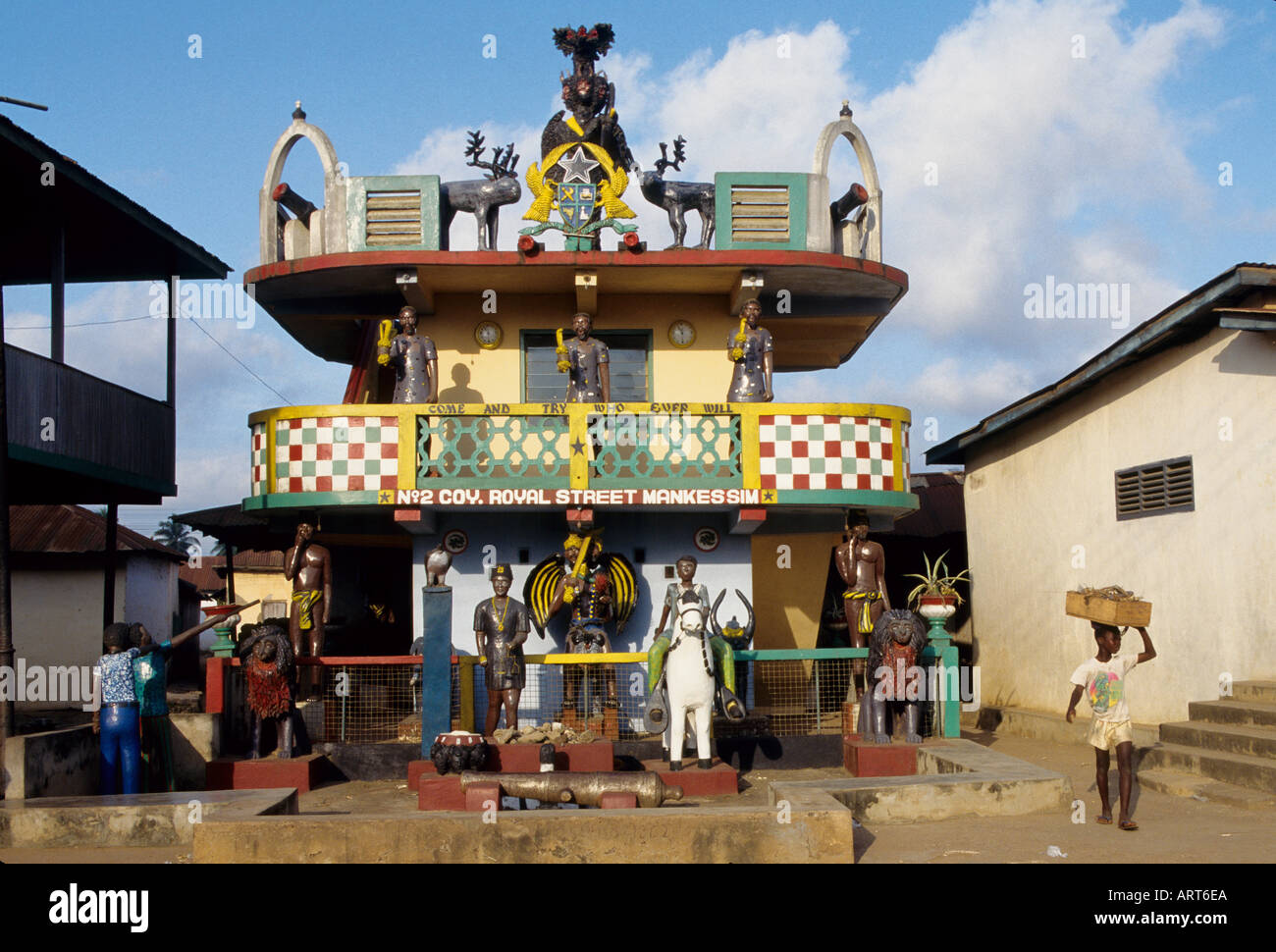 Fante Military shrine in Ghana Stock Photo - Alamy