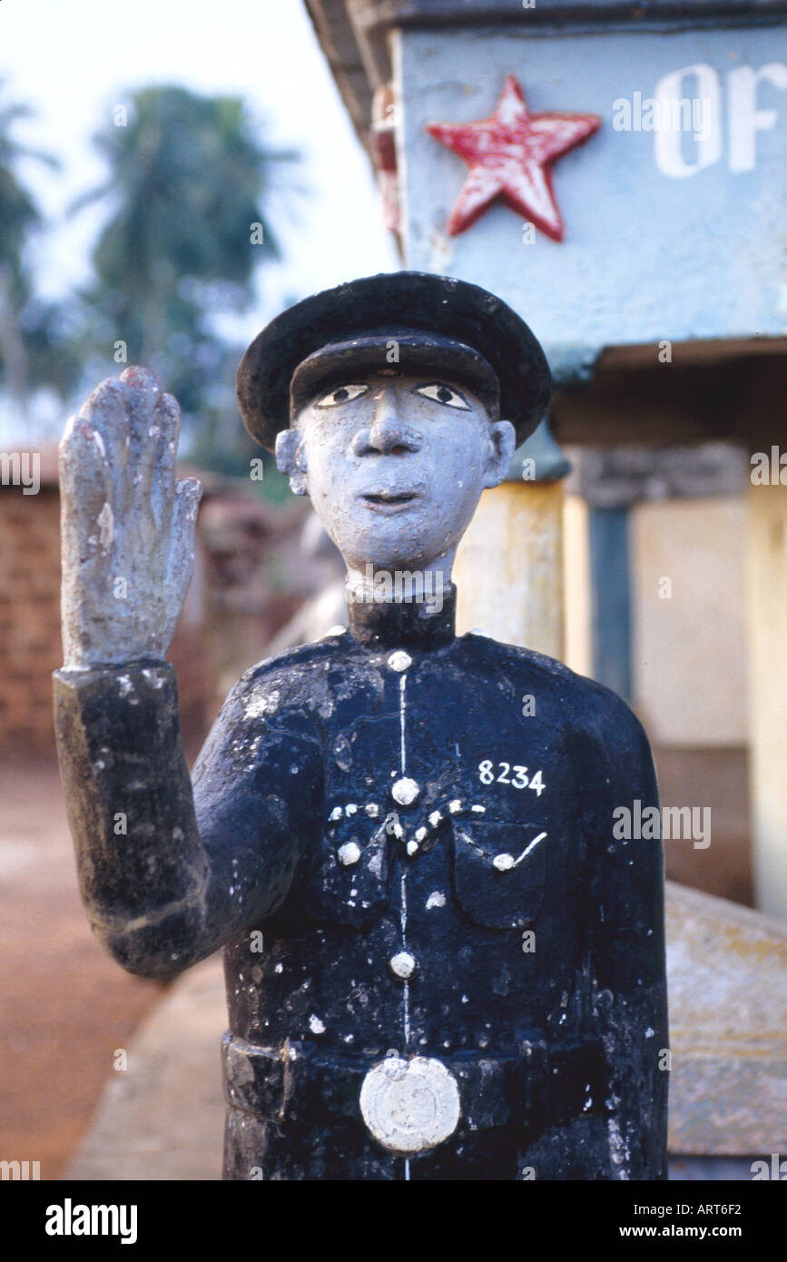 Fante Military shrine in Ghana Posuban Schrein in Ghana Stock Photo - Alamy