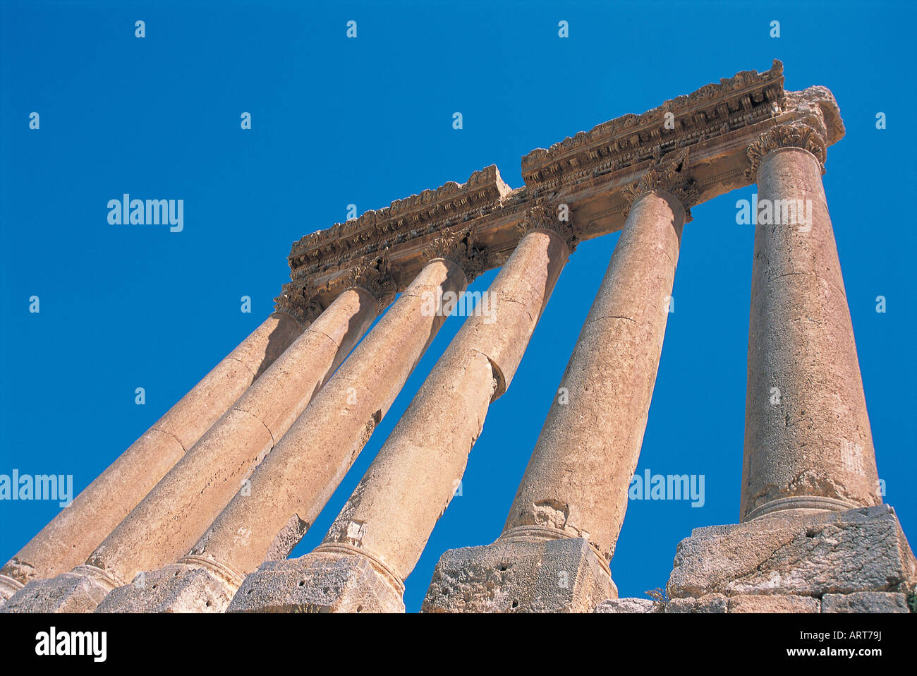 Roman Temple Ruins in Baalbek, Lebanon Stock Photo - Alamy