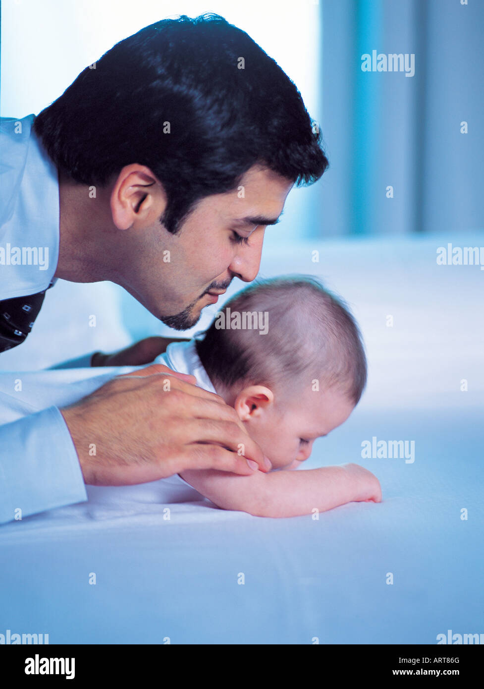 Father with Baby Boy Stock Photo - Alamy