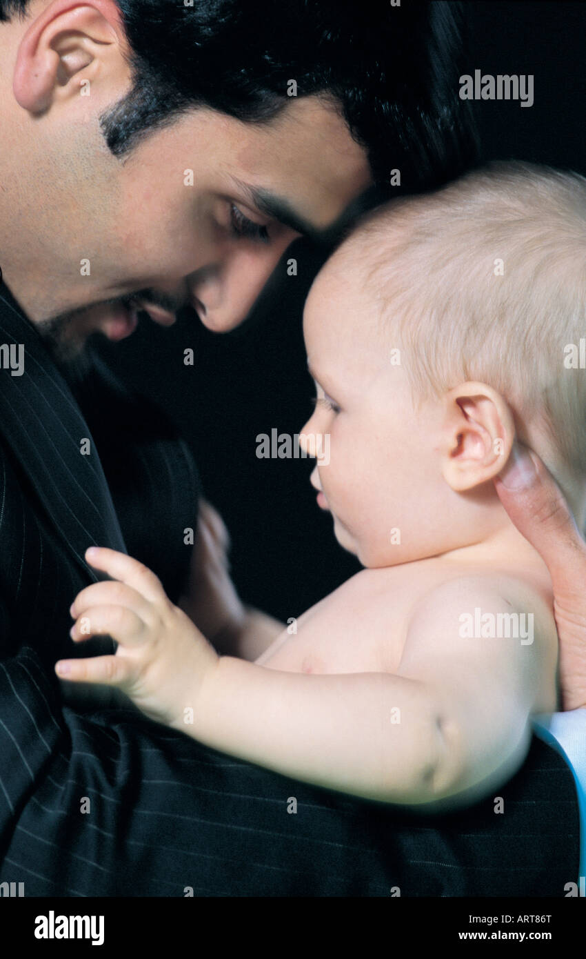 Happy loving arab father hi-res stock photography and images - Alamy