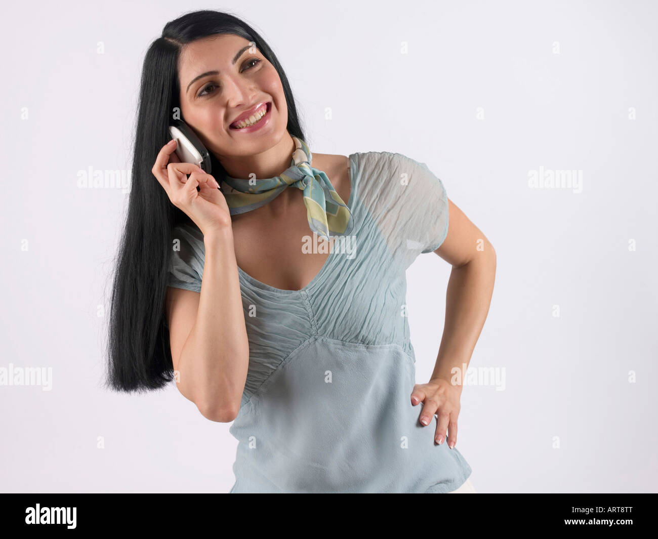 Woman with mobile phone Stock Photo - Alamy