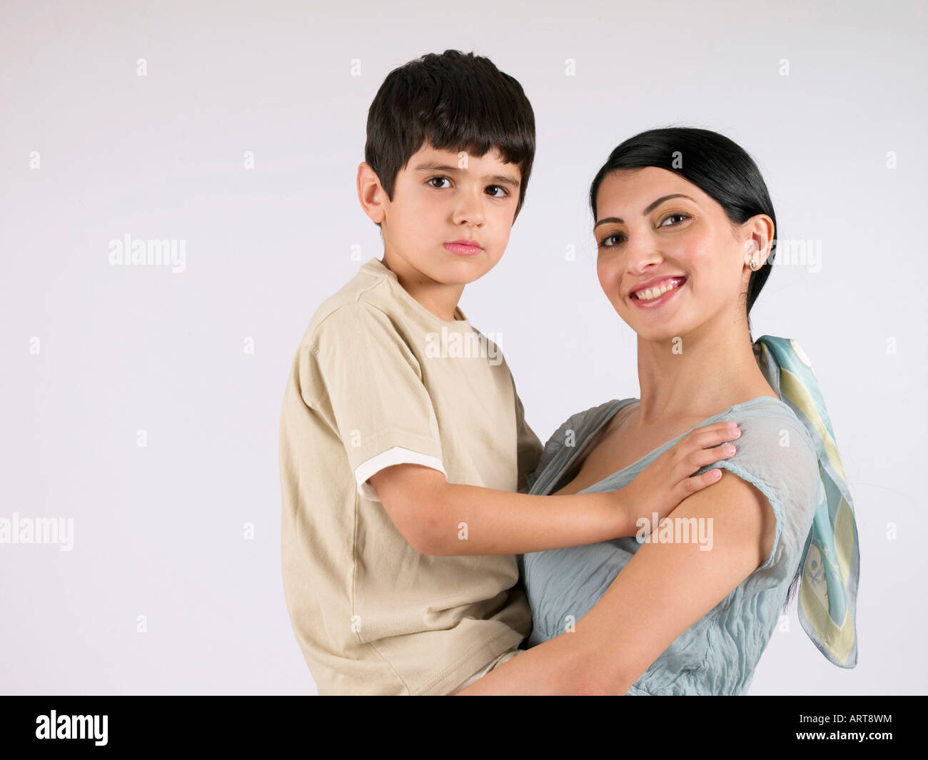 Mother and Son Stock Photo - Alamy