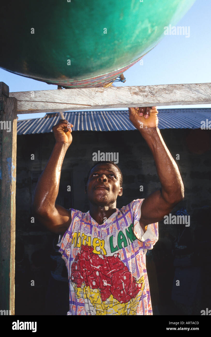 Ewe tribe drums hi-res stock photography and images - Alamy