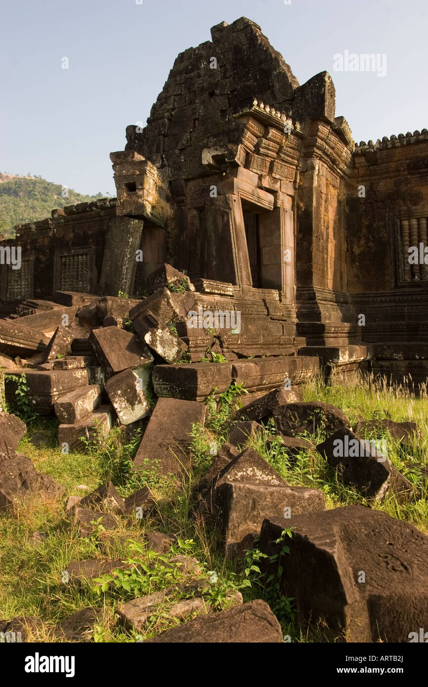 Angkor period temple ruins, Champasak, Laos Stock Photo - Alamy