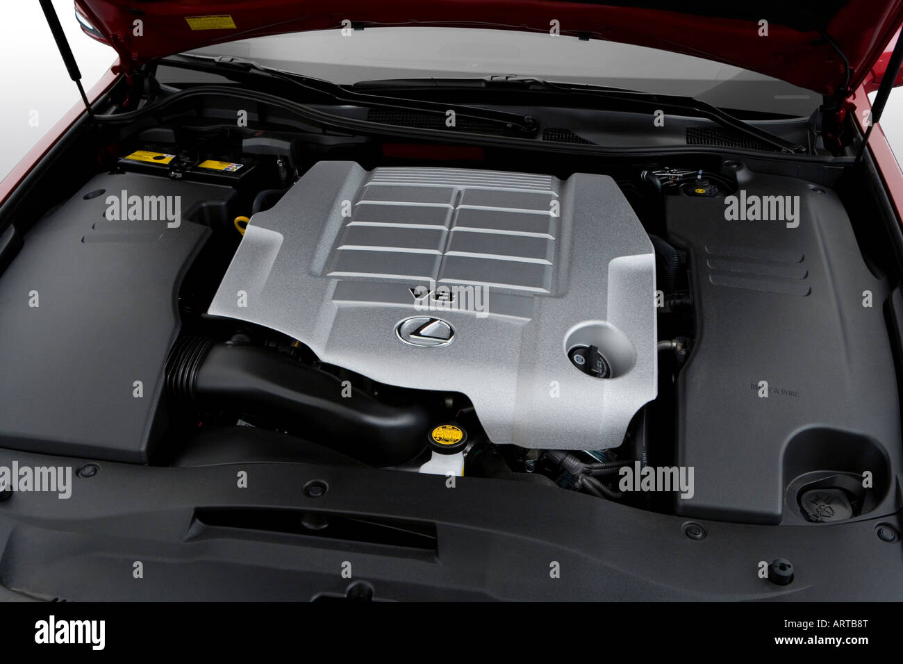 2008 Lexus GS 460 in Red - Engine Stock Photo - Alamy
