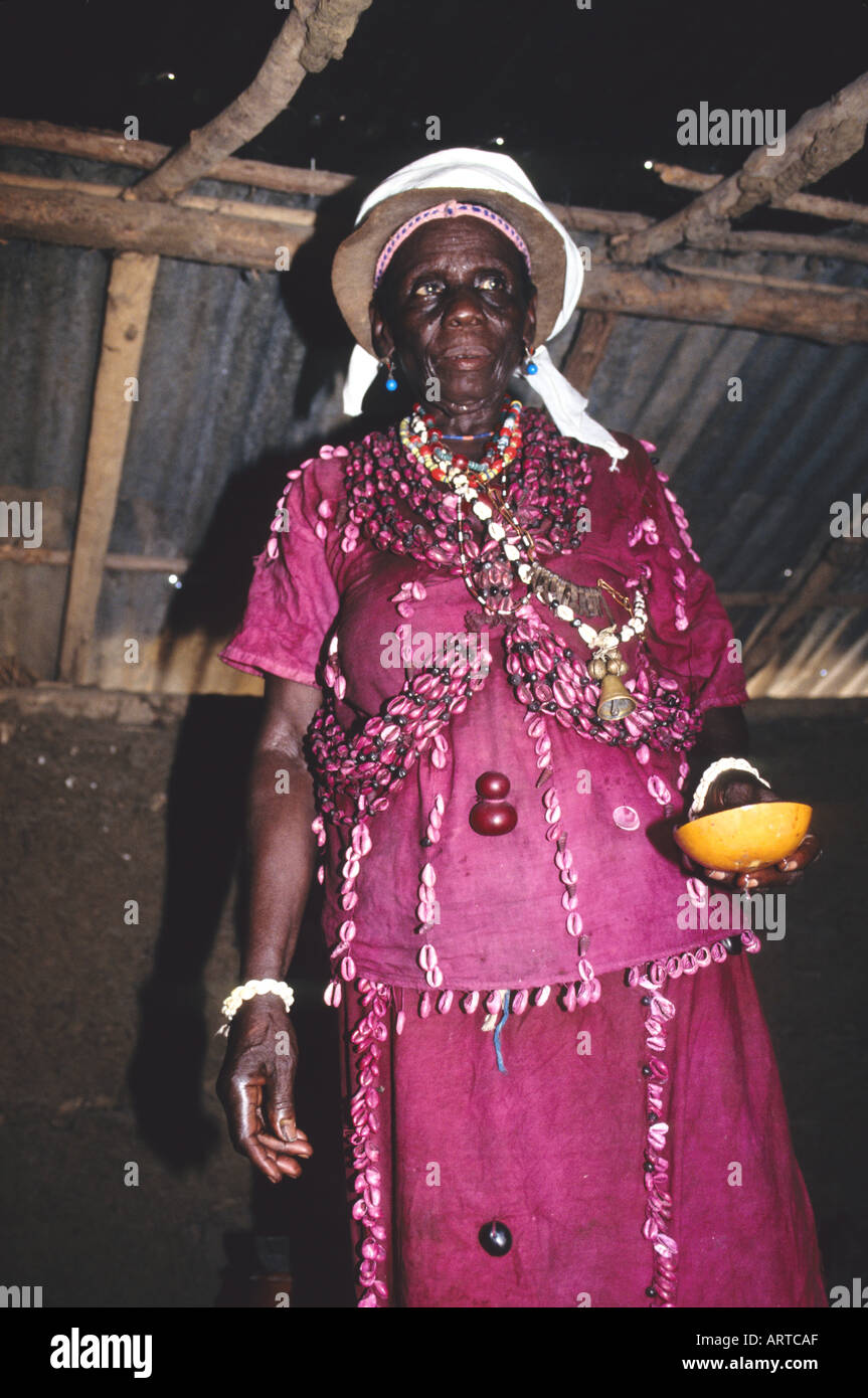 An adept of Dan and Sakpata Ein Adept von Dan und Sakpata Stock Photo ...