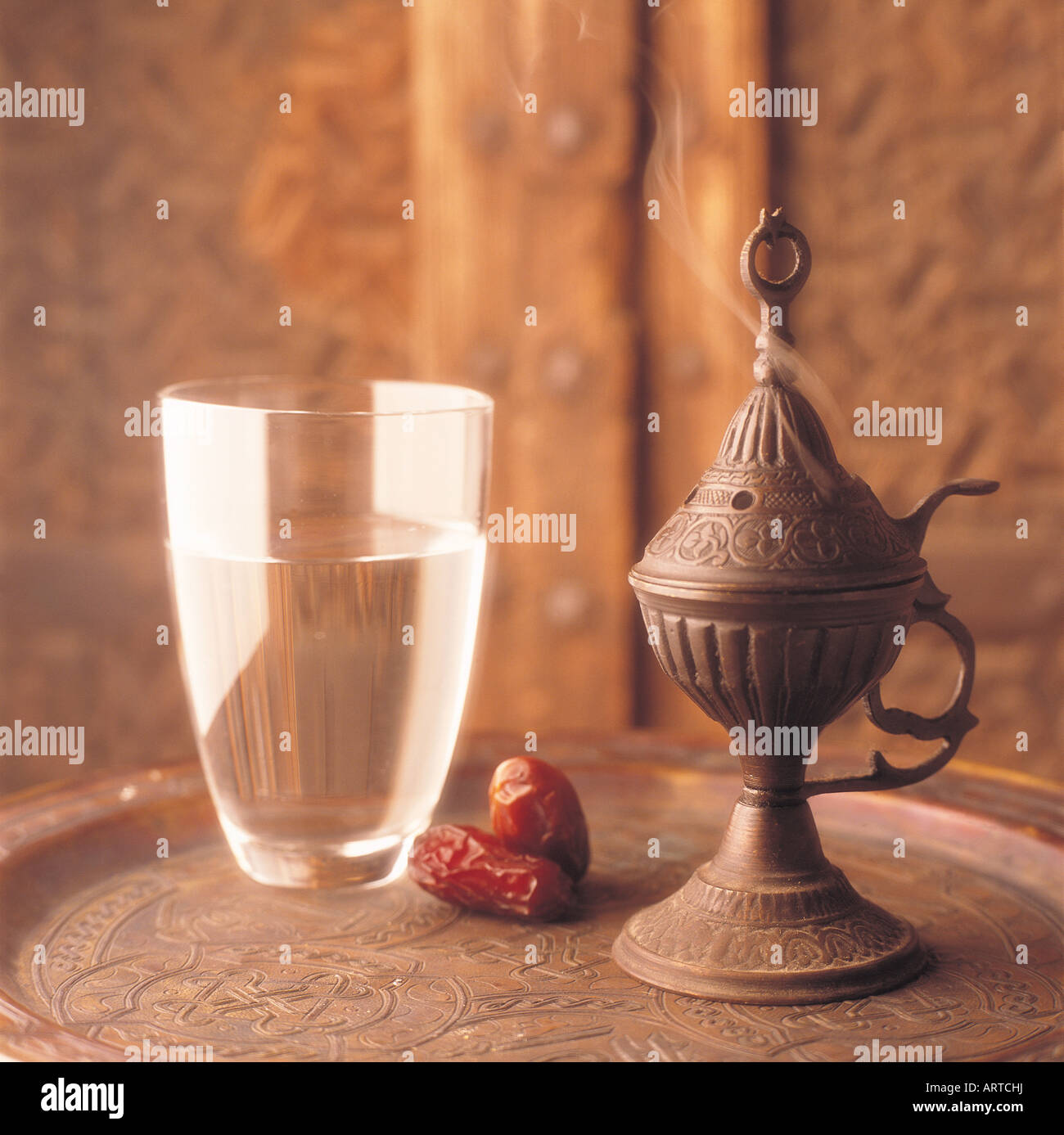 Ramadan: fast is broken with dates and water at Iftar Stock Photo - Alamy