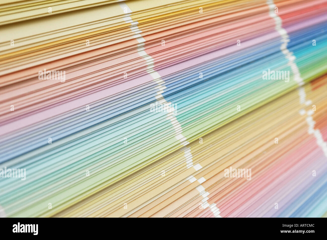 Stack of colour charts Stock Photo - Alamy