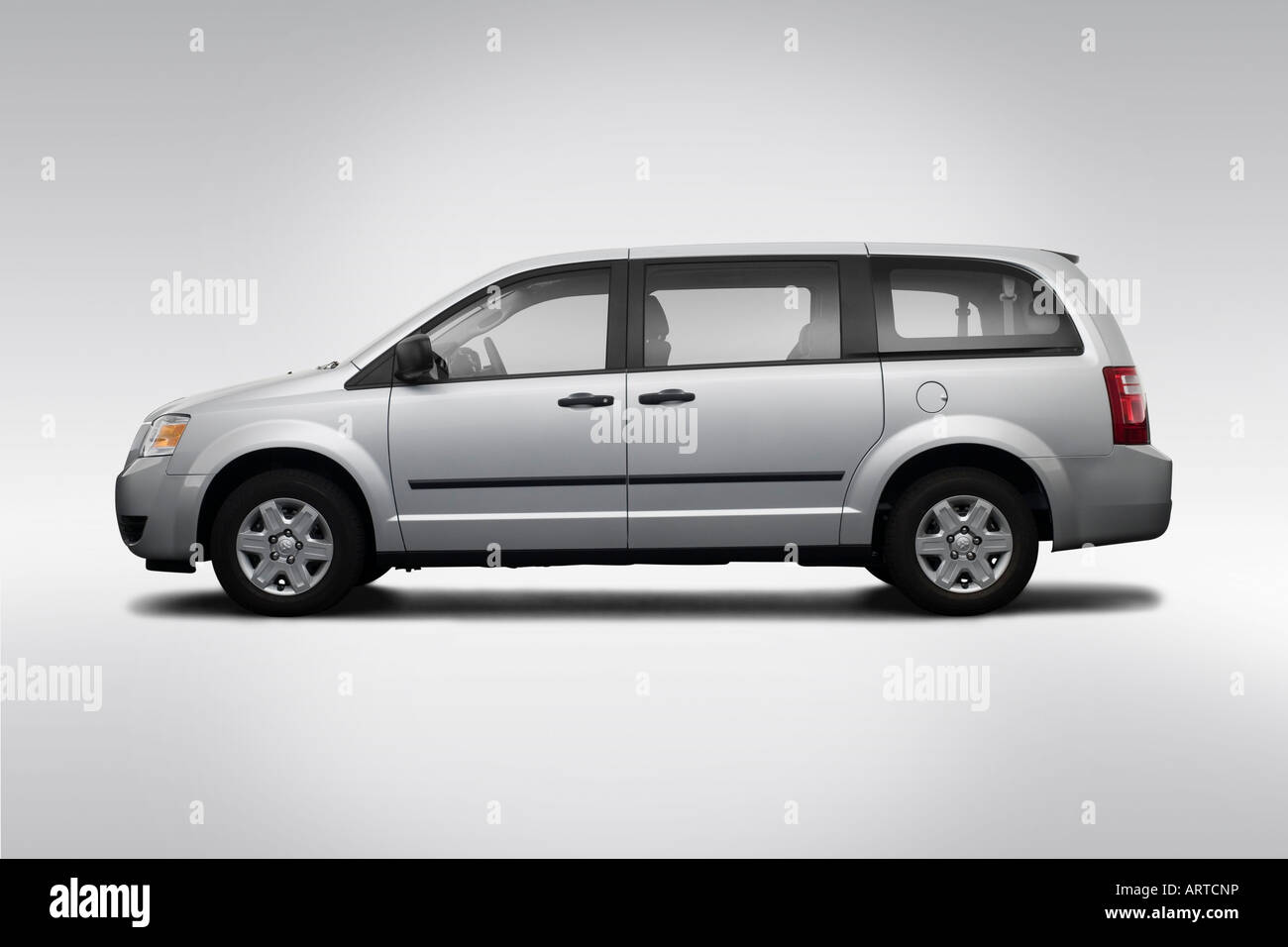 2008 Dodge Grand Caravan SE in Silver - Drivers Side Profile Stock ...