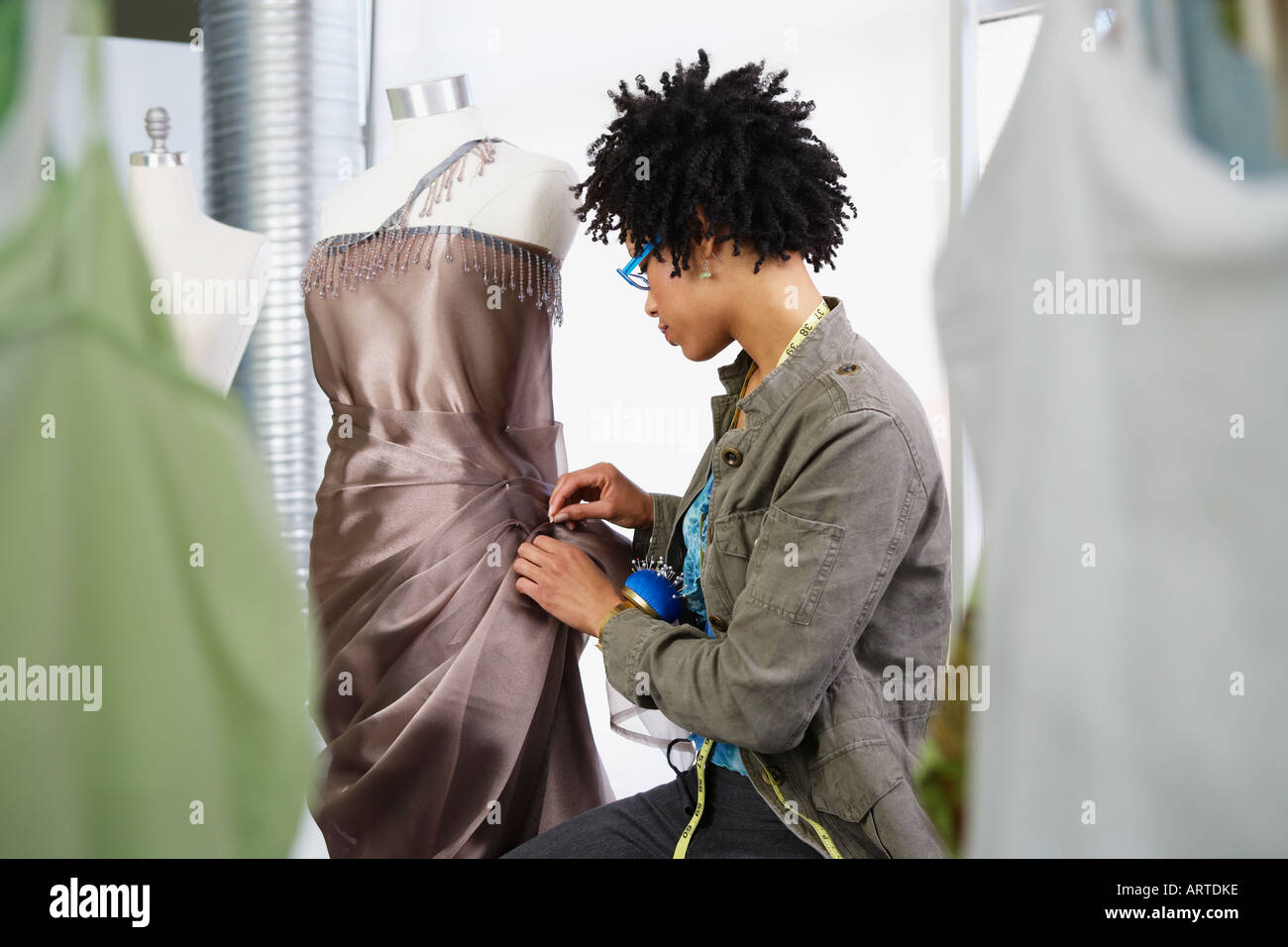 Pinning Fabric High Resolution Stock Photography and Images - Alamy
