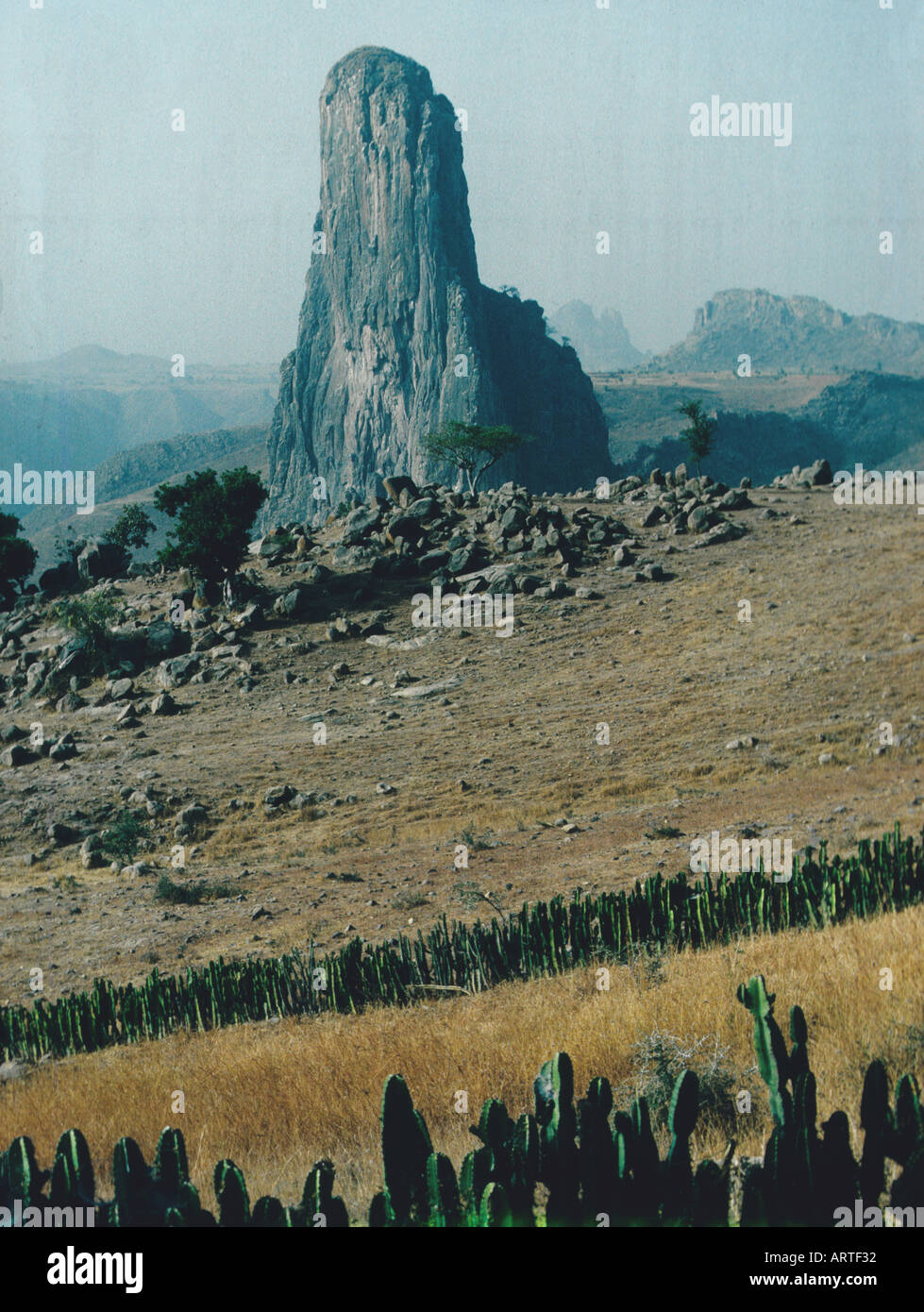 Landscape in Northern Cameroon Heiliger Berg in Nordkamerun Stock Photo ...