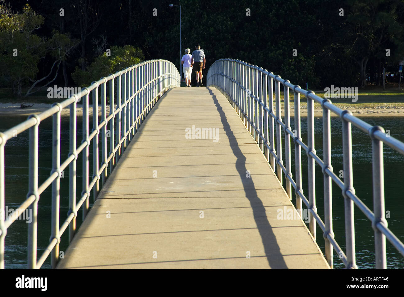 Footbridge to Chambers Island Maroochy River Maroochydore Sunshine ...