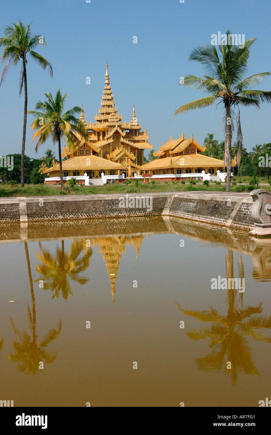 Kanbawzathadi Palace and Museum, Bago, (Pegu), Burma, (Myanmar Stock ...