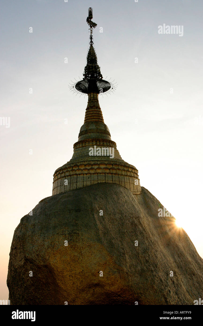 The Golden Rock, (Kyaiktiyo), Lower Burma, (Myanmar Stock Photo - Alamy