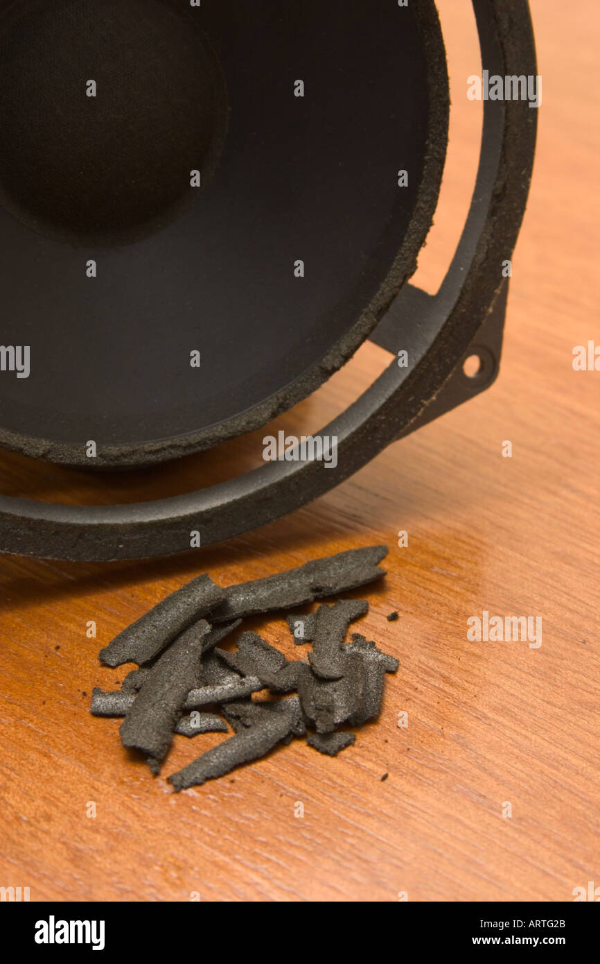 speaker with torn surround Stock Photo - Alamy
