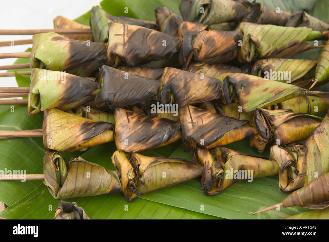 satar bakar malay delicacy Stock Photo - Alamy