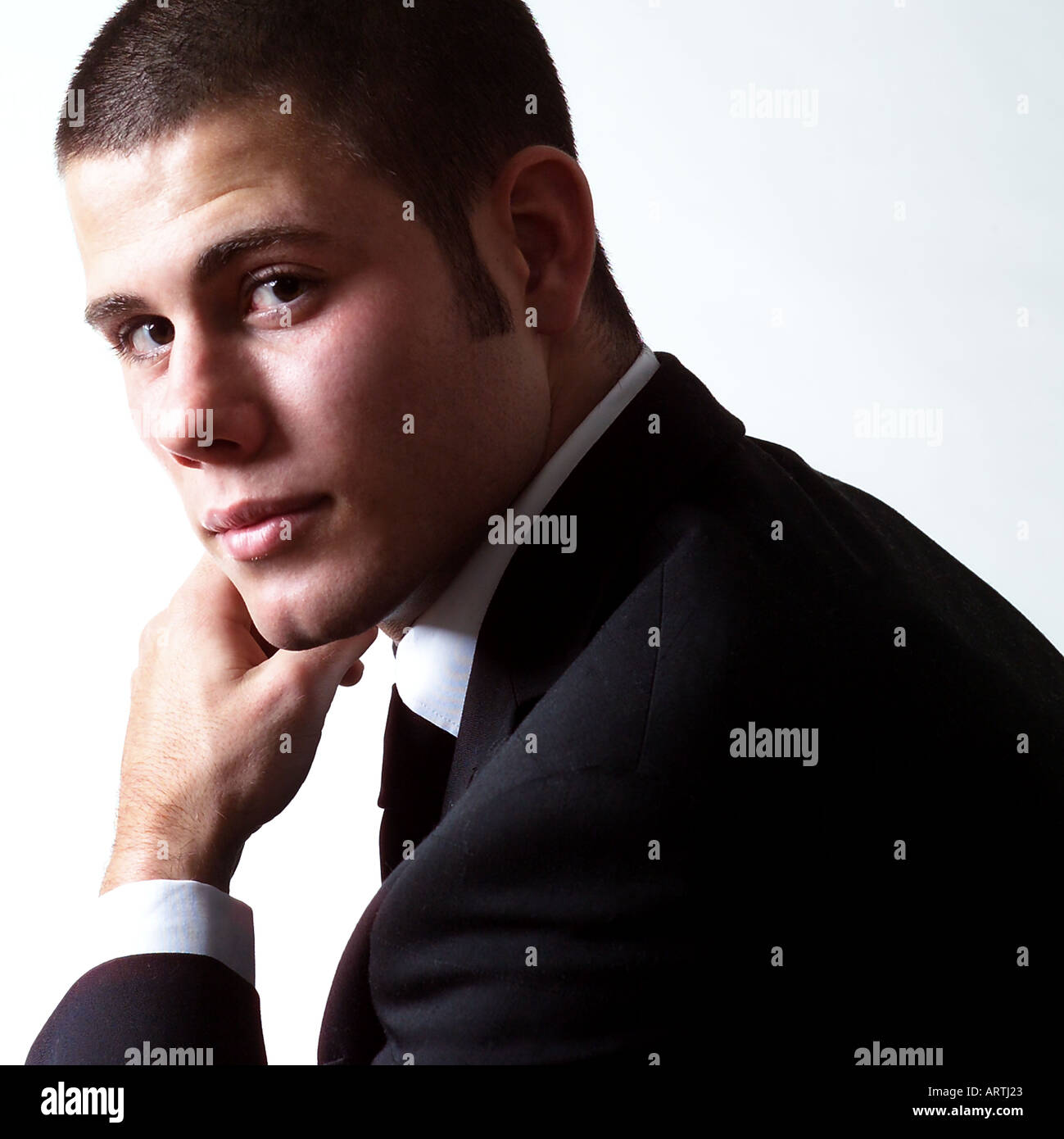 Business studio portrait serious Cut Out Stock Images & Pictures - Alamy