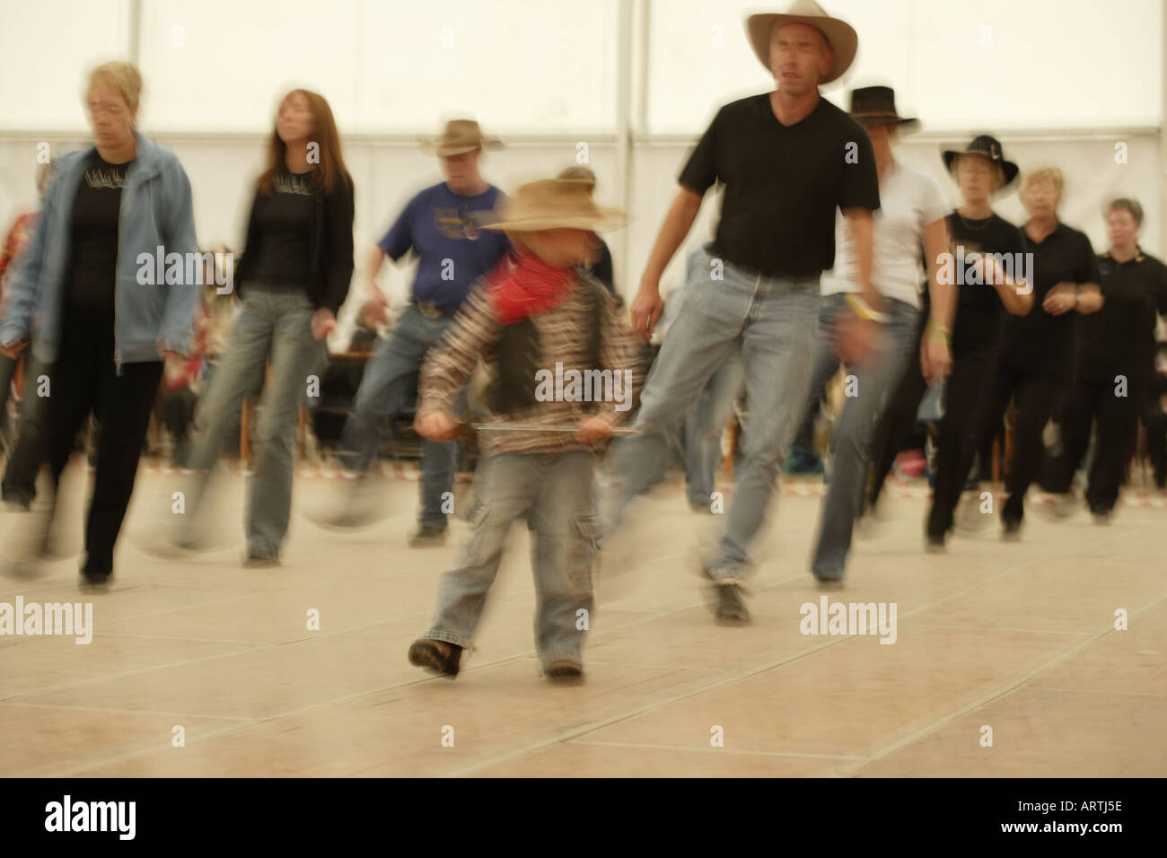 Creetown Country Weekend Line Dancing Stock Photo - Alamy